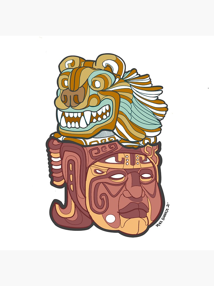 "olmec jaguar warrior" Sticker for Sale by macadibuja | Redbubble