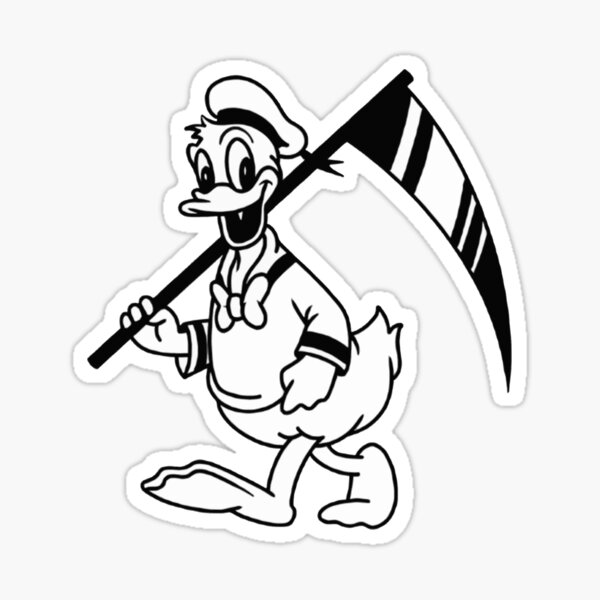 "Donald Duck Cartoon" Sticker for Sale by Holydusty | Redbubble