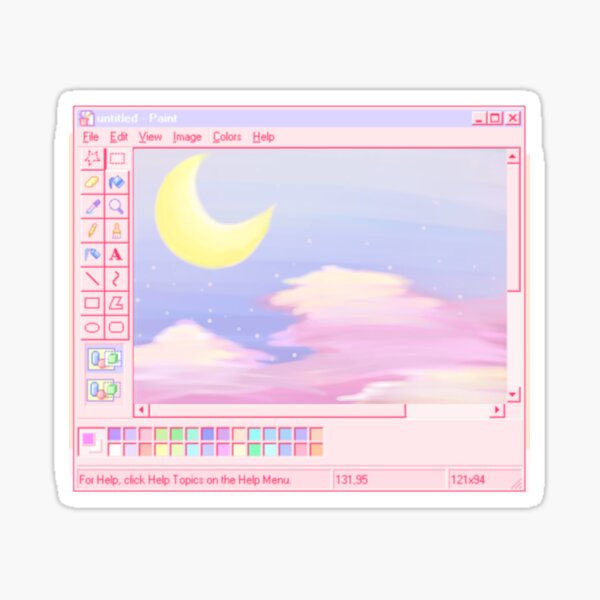 "Pink Aesthetic Windows 95" Sticker for Sale by tea-rex23 | Redbubble