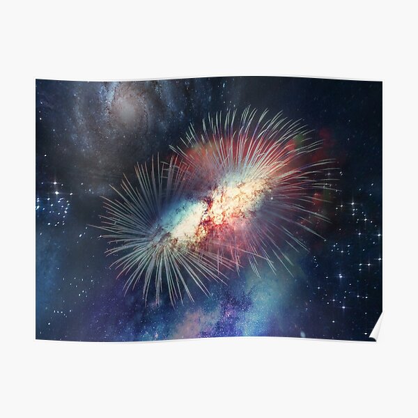 "Galaxy Firework" Poster by SONStudio0901 | Redbubble
