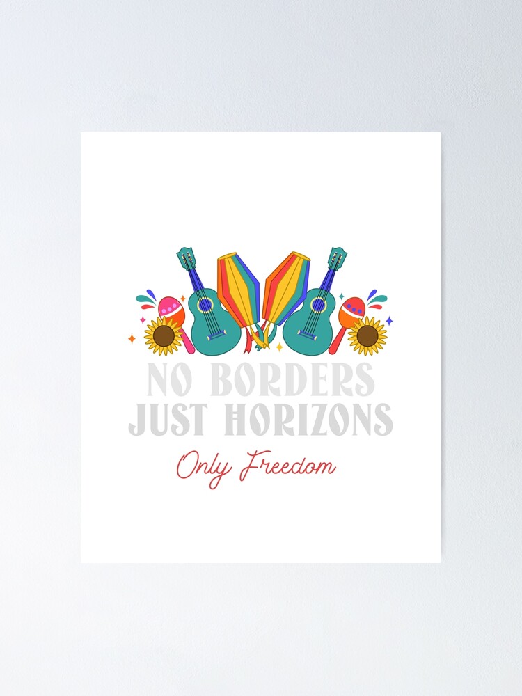 "No borders" Poster by AyasArt | Redbubble