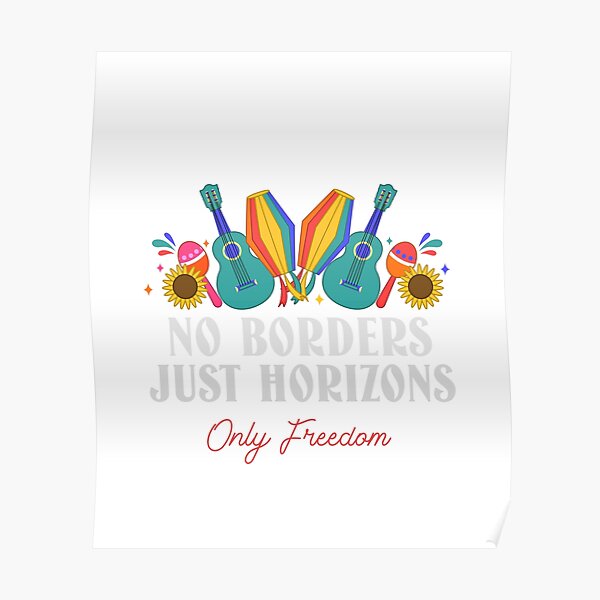 "No borders" Poster by AyasArt | Redbubble