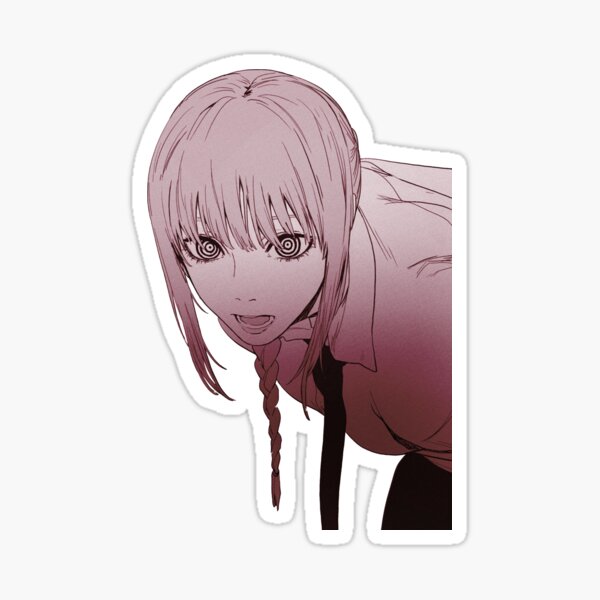 "makima chainsaw man" Sticker for Sale by Animecomic | Redbubble