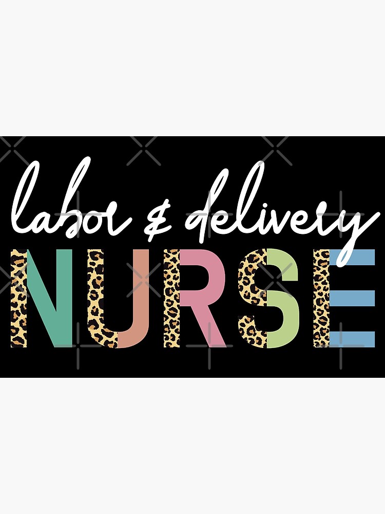 Lámina artística «Enfermera de parto y parto Cheetah tipografía de ...