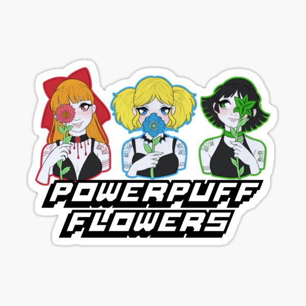 "Super Flower Power Girls Bubbles Buttercup Blossom" Sticker for Sale ...