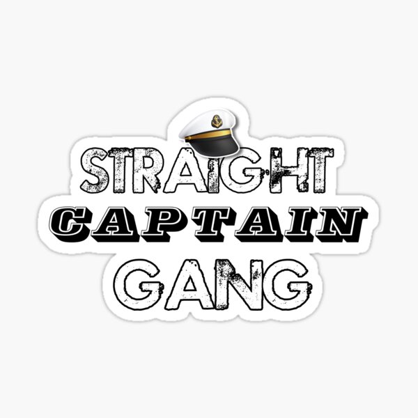 " Captain" Sticker for Sale by straight-gang | Redbubble