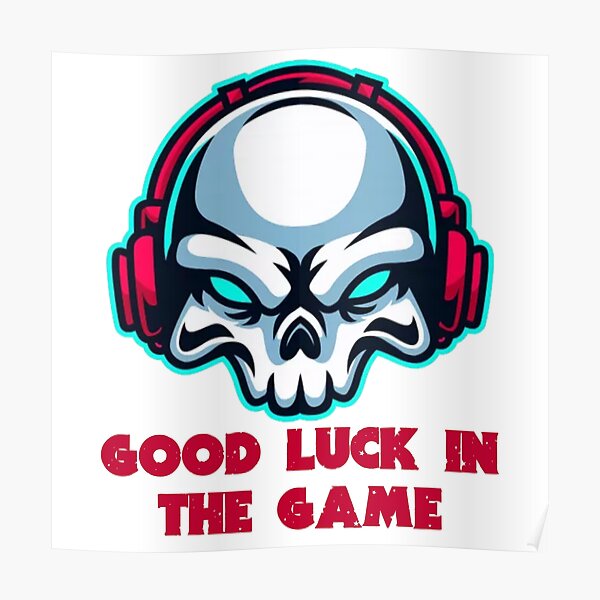 "Skull - Headphone and Good Luck In the Game - Skull - Fear - Halloween ...