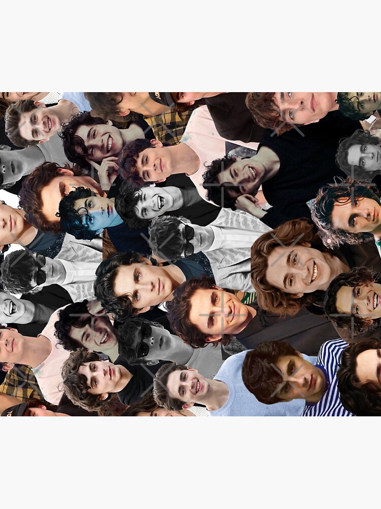 Timothee Chalamet photo collage Throw Blanket sold by Jackson Johnny ...