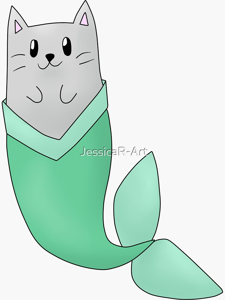 "Merkitty" Sticker for Sale by JessicaR-Art | Redbubble