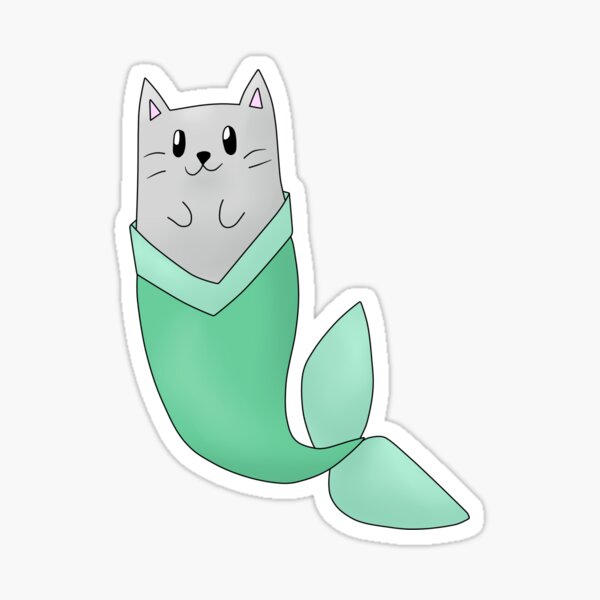 "Merkitty" Sticker for Sale by JessicaR-Art | Redbubble