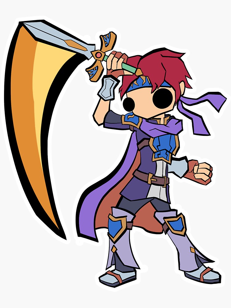 "Roy + A Button" Sticker for Sale by FlareDoesThings | Redbubble