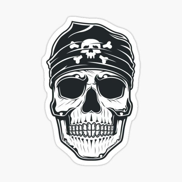 "skull face " Sticker for Sale by viralshop2021 | Redbubble