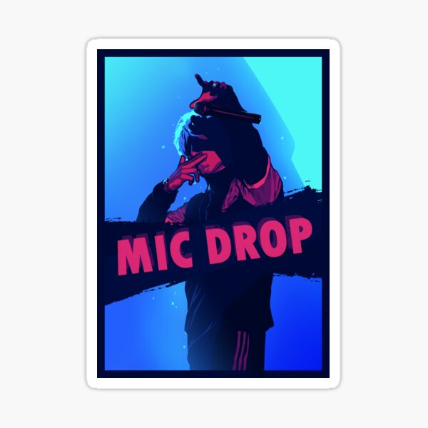 "BTS Suga Mic Drop" Sticker for Sale by solarwind559 | Redbubble