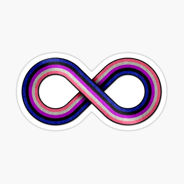 "Gender Fluid Infinity" Sticker for Sale by LiveLoudGraphic | Redbubble
