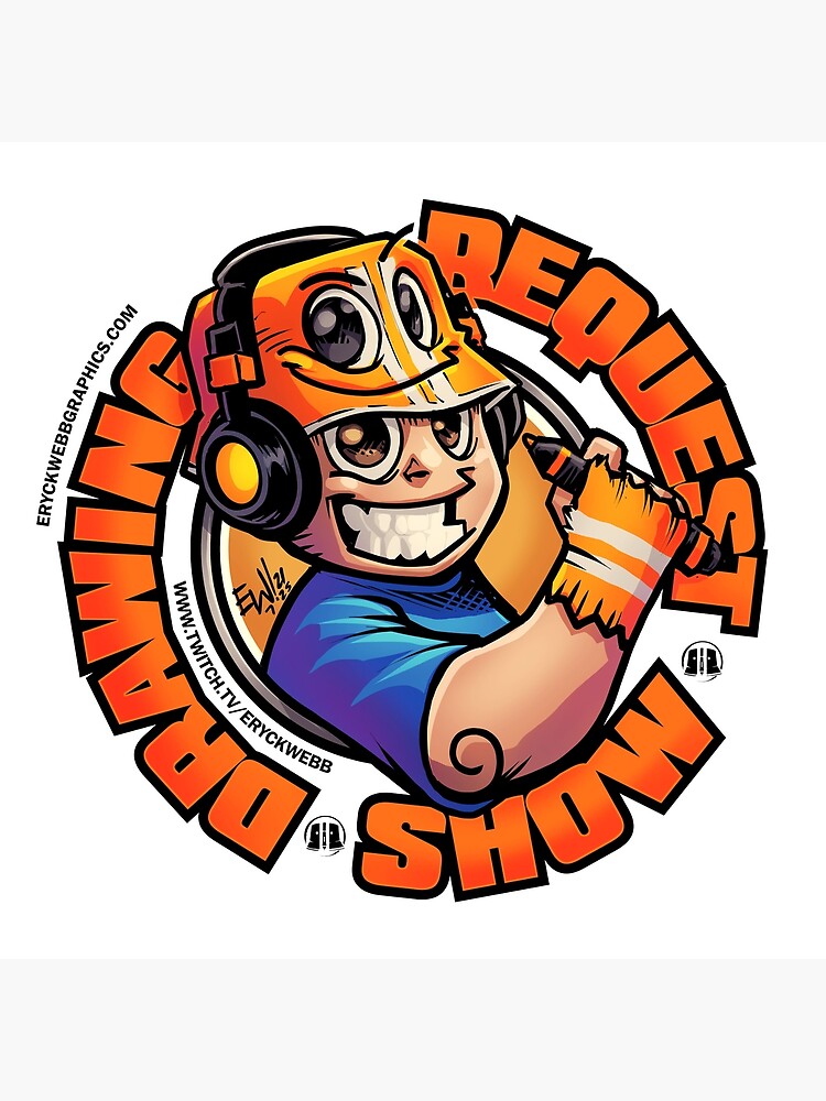 "Drawing Request Show 2021 Logo Circle Logo" Metal Print by ewgShop ...