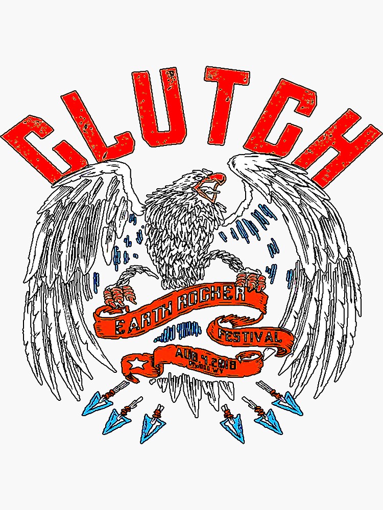 "best design egles of Clutch rock band " Sticker for Sale by alardner4w ...