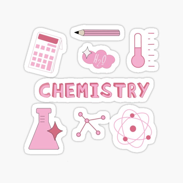 "chemistry notebook " Sticker for Sale by vogueeee | Redbubble