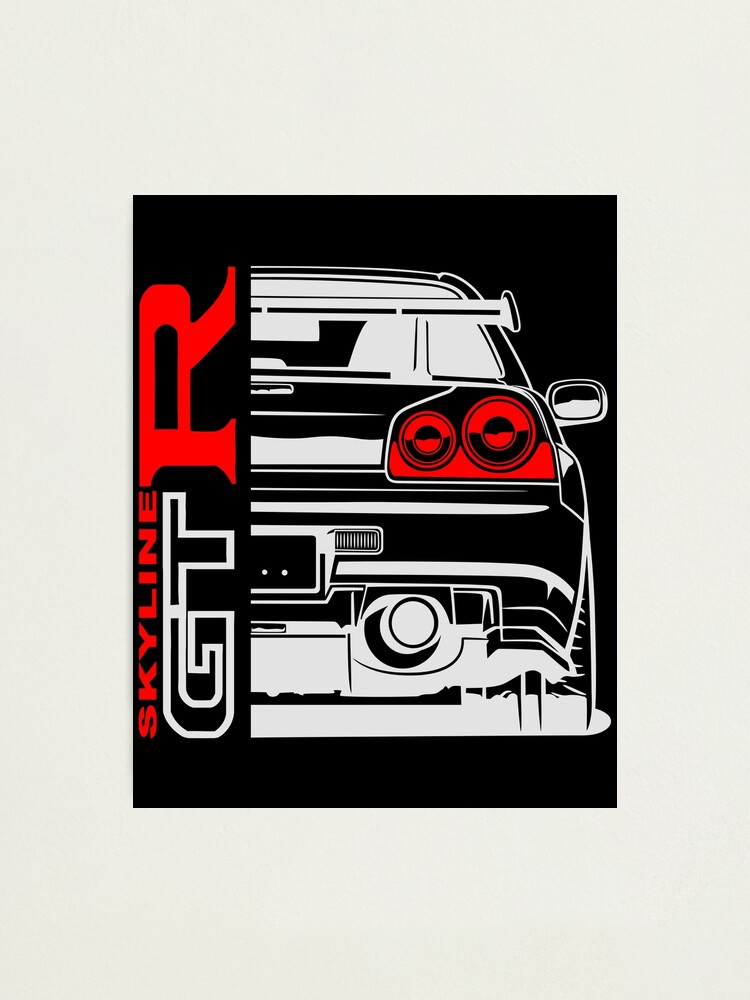 "Skyline R34 Godzilla" Photographic Print by DarkPapper | Redbubble