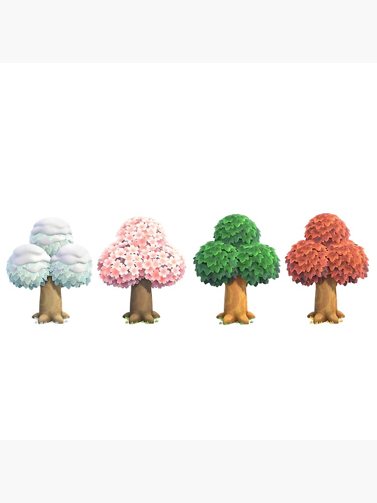 "acnh trees through the seasons" Art Print for Sale by celestivl ...