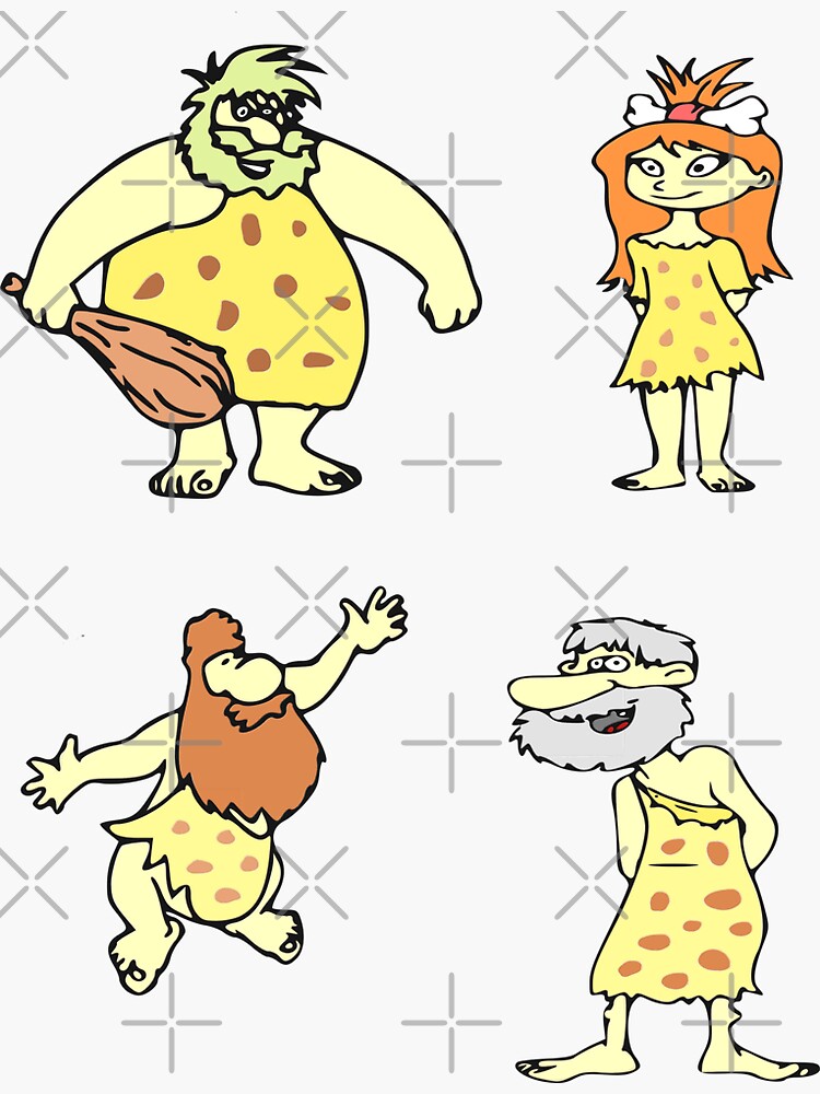 "Stone age sticker pack" Sticker for Sale by RedMinute | Redbubble