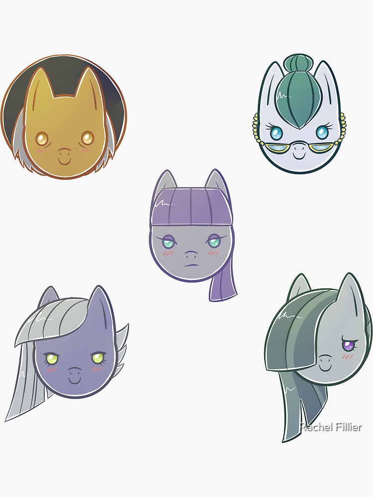 "MLP - Background/Minor Character Set 4" Sticker by Alidythera | Redbubble
