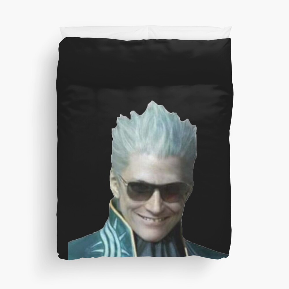 "Vergil Devil May Cry funny face meme" Duvet Cover for Sale by ...