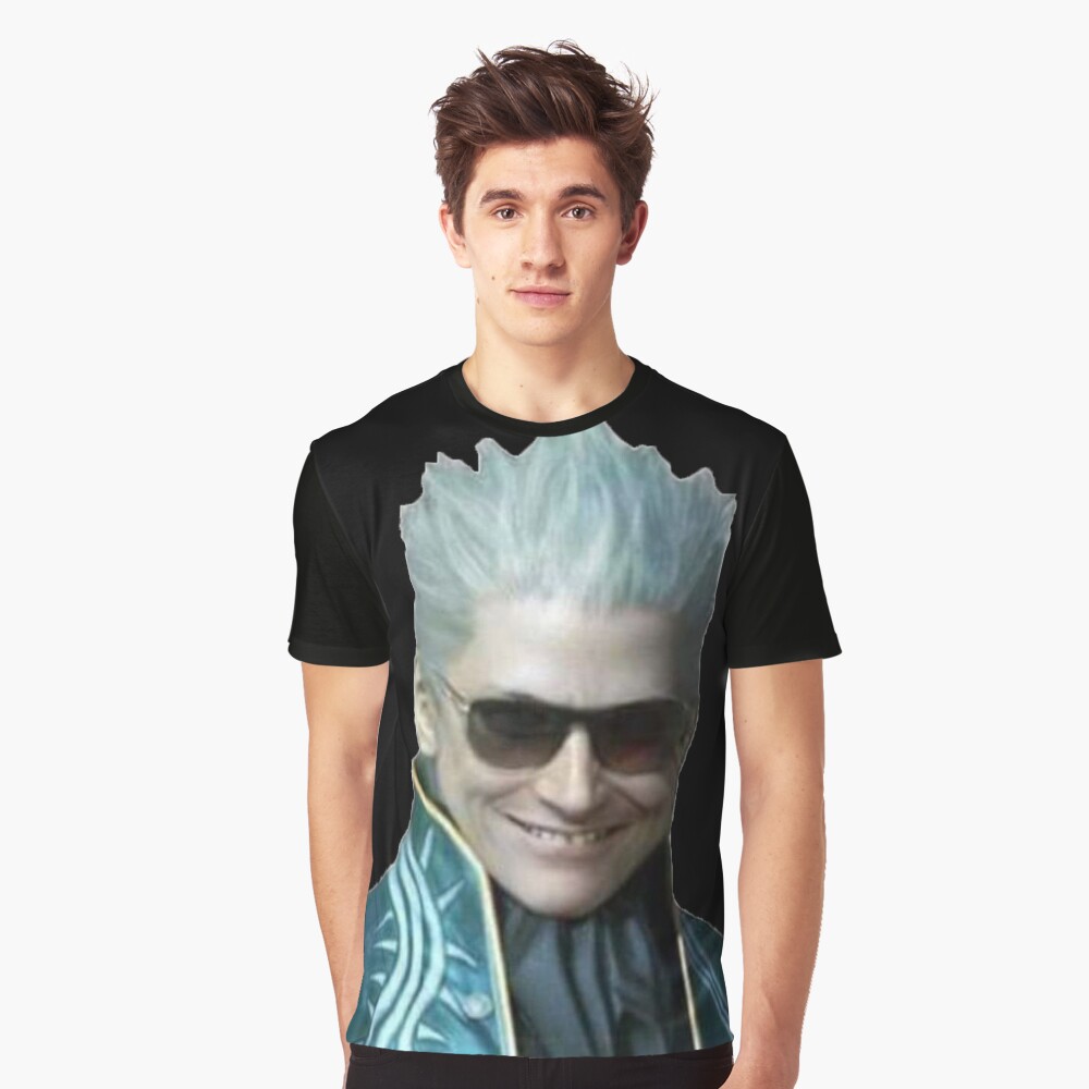 "Vergil Devil May Cry funny face meme" Sticker for Sale by KefrostDs ...