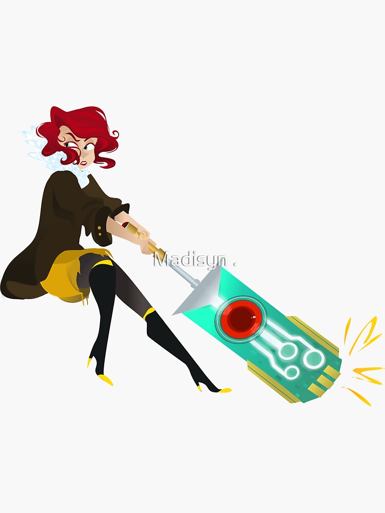 "Transistor's Red" Sticker by madisredacted | Redbubble