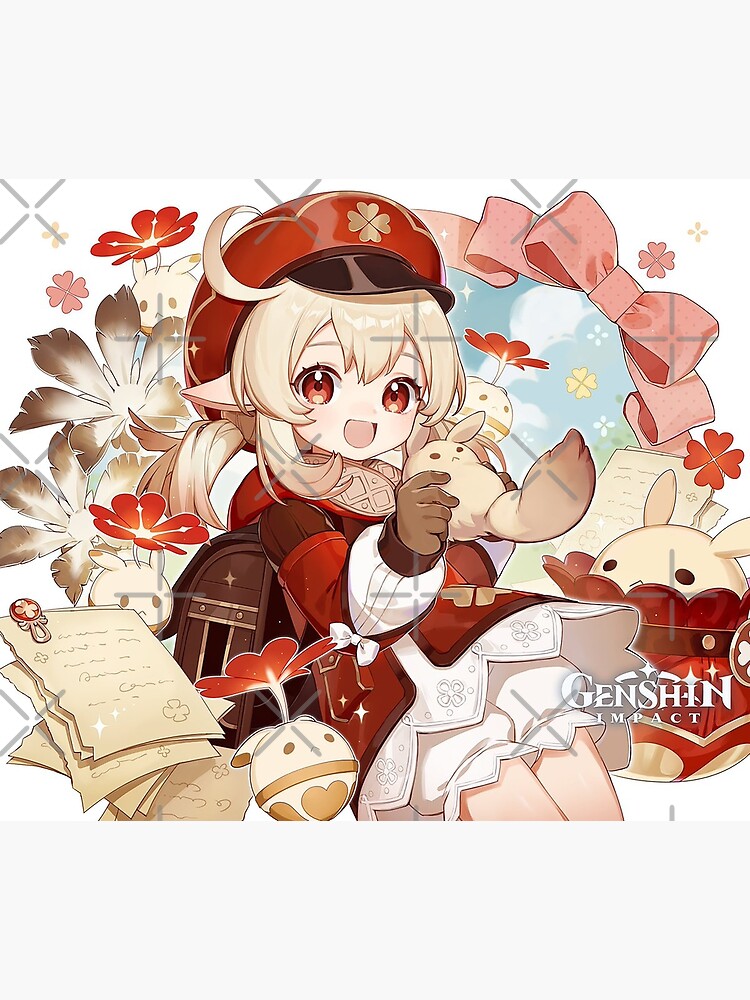Lámina fotográfica «Genshin Impact - Arte oficial de cumpleaños de Klee 2021» de Krimsy | Redbubble