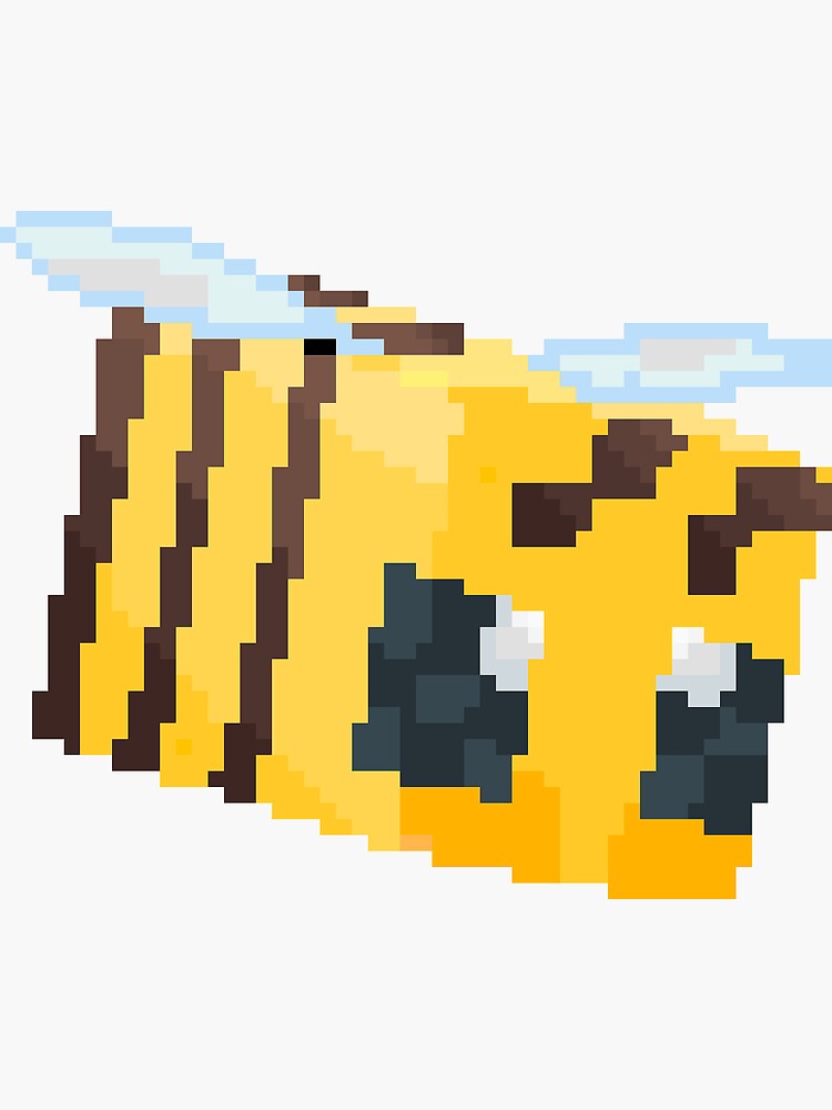 Pegatina «Minecraft Abeja PixelArt» de DaffyDaffo | Redbubble
