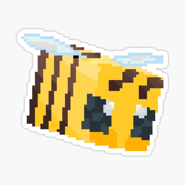 Pegatina «Minecraft Abeja PixelArt» de DaffyDaffo | Redbubble