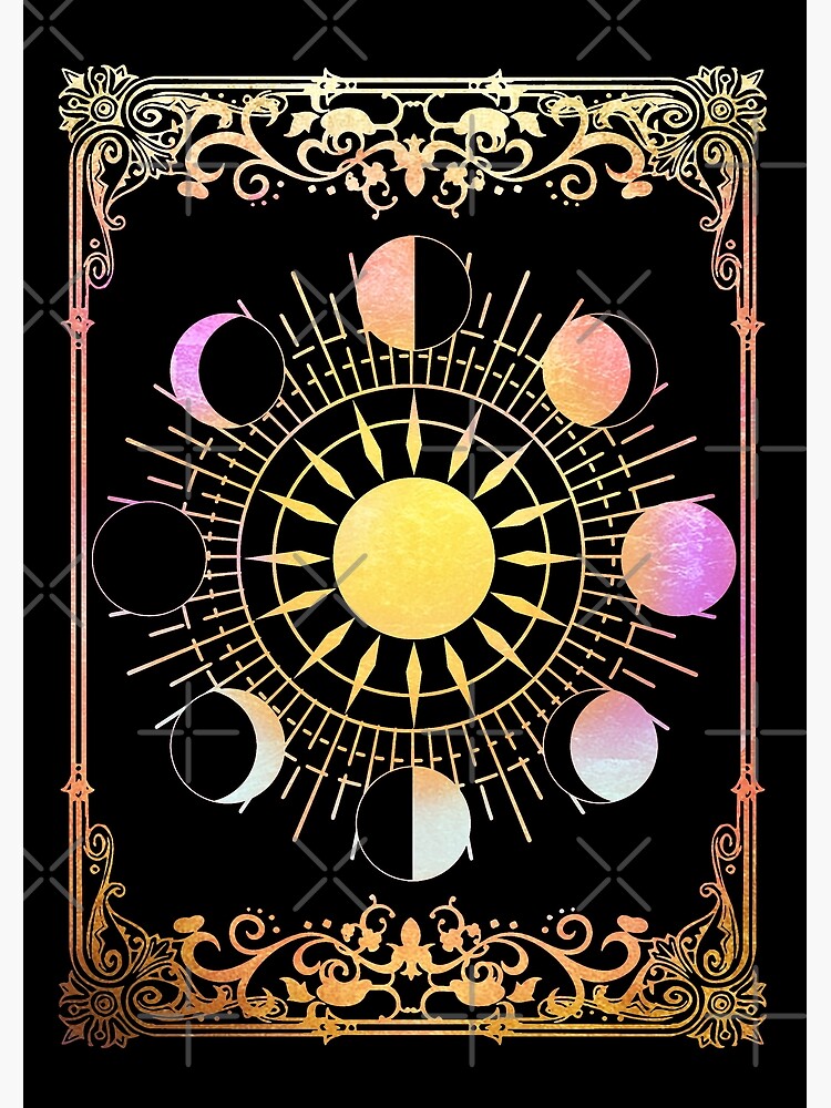 Póster «Crecientes de las fases del sol y la luna» de doodleholic ...