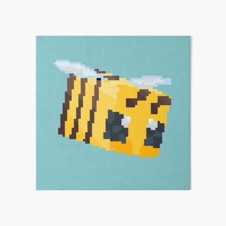 Lámina rígida «Minecraft Abeja PixelArt» de DaffyDaffo | Redbubble