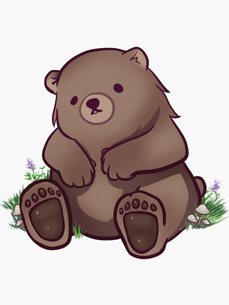 "Derpy Bear" Sticker for Sale by CakeApothecary | Redbubble