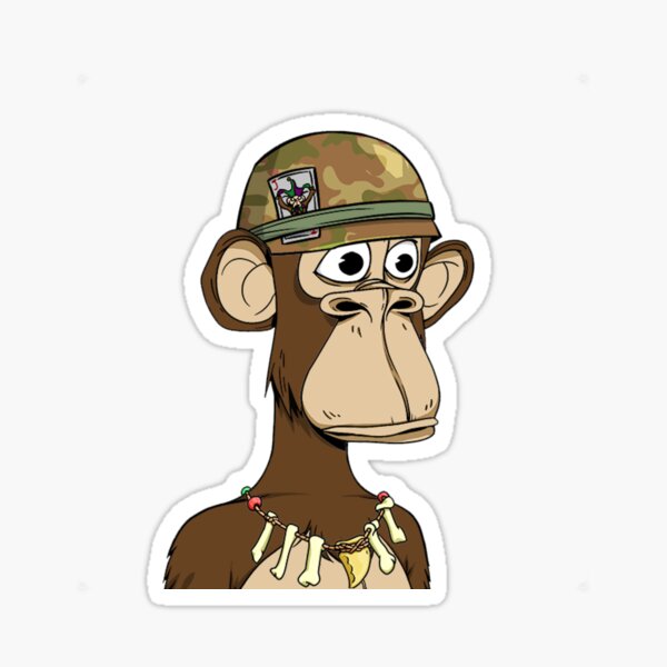 "Stunned Ape" Sticker for Sale by Guerillafashion | Redbubble