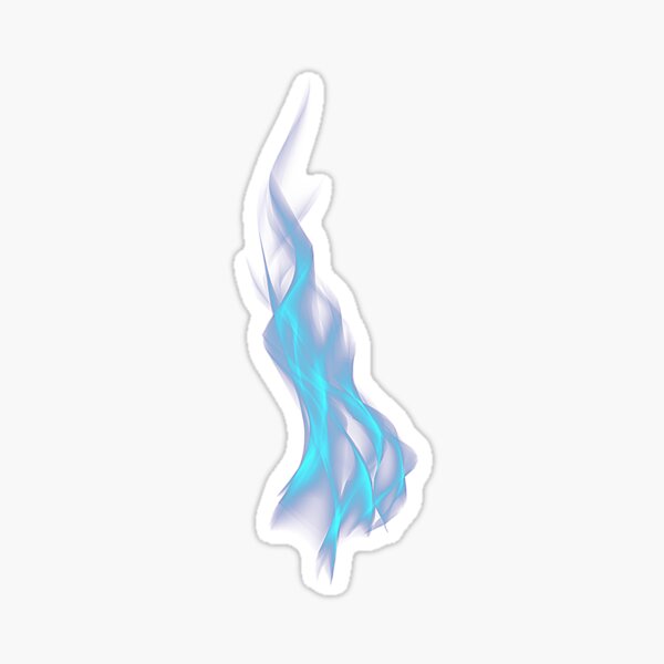 "BLUE FLAME" Sticker for Sale by supercomfy | Redbubble