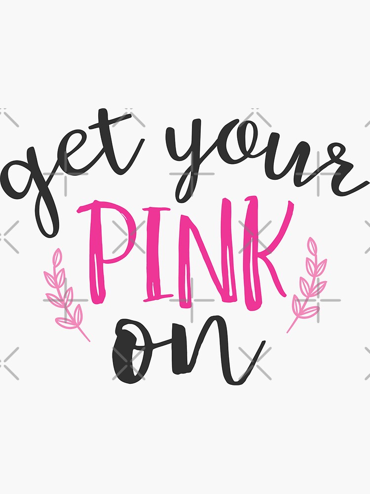 Pegatina «Cáncer de mama: ponte rosa» de HDPrinting | Redbubble