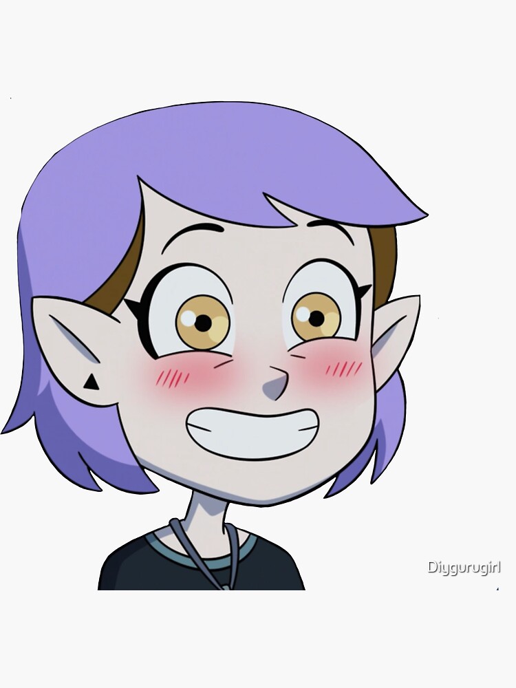 "happy blushing amity blight with new hair from the owl house season ...