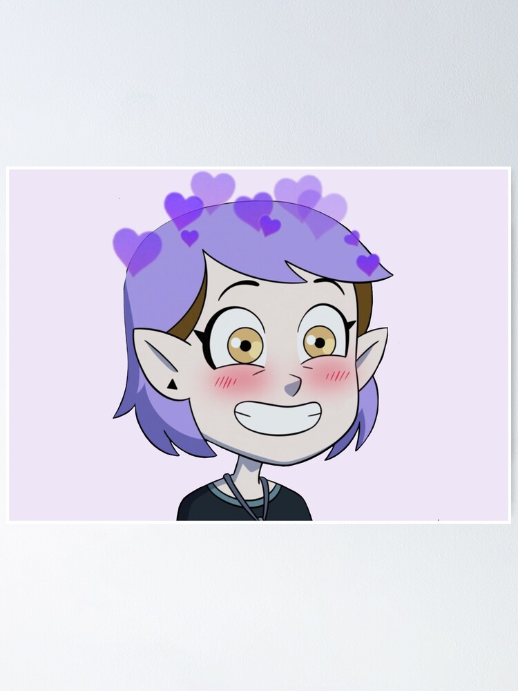 "happy blushing amity blight with new hair from the owl house season ...