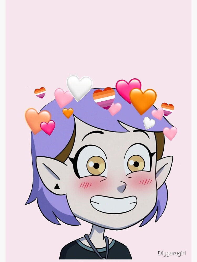 "happy blushing amity blight with new hair from the owl house season ...