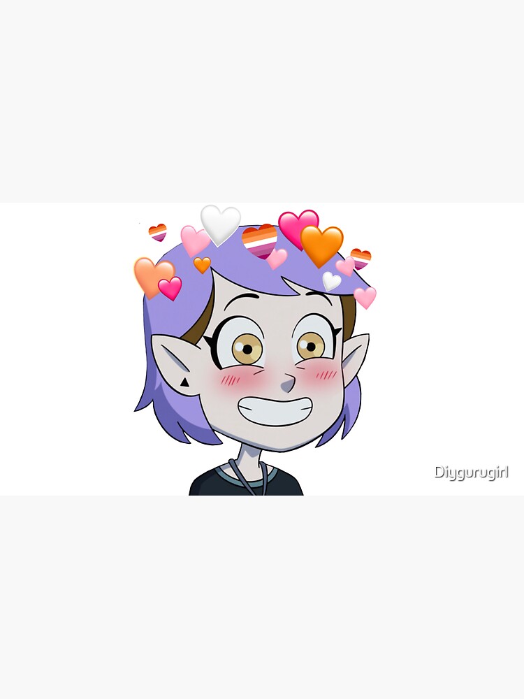 "happy blushing amity blight with new hair from the owl house season ...