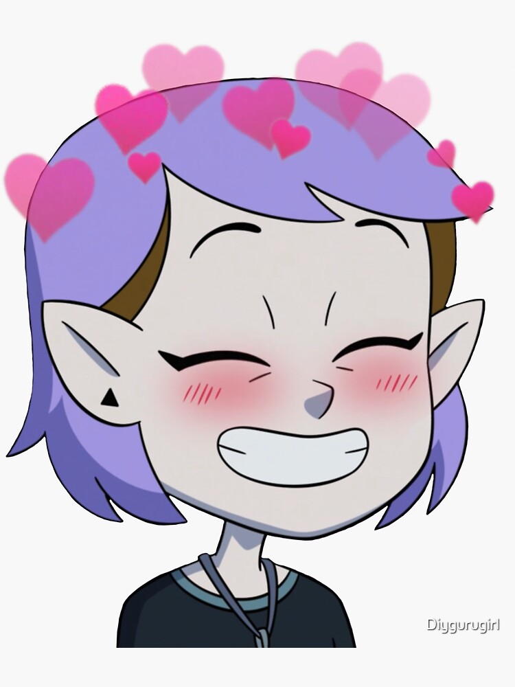 "happy blushing amity blight with new hair from the owl house season ...