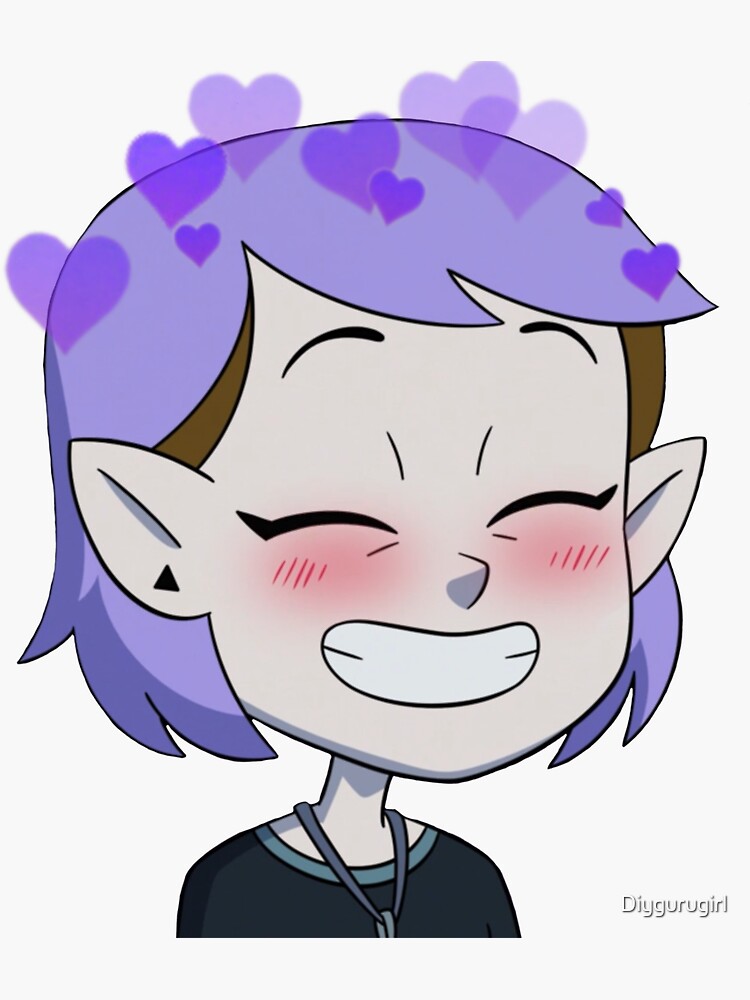 "happy blushing amity blight with new hair from the owl house season ...