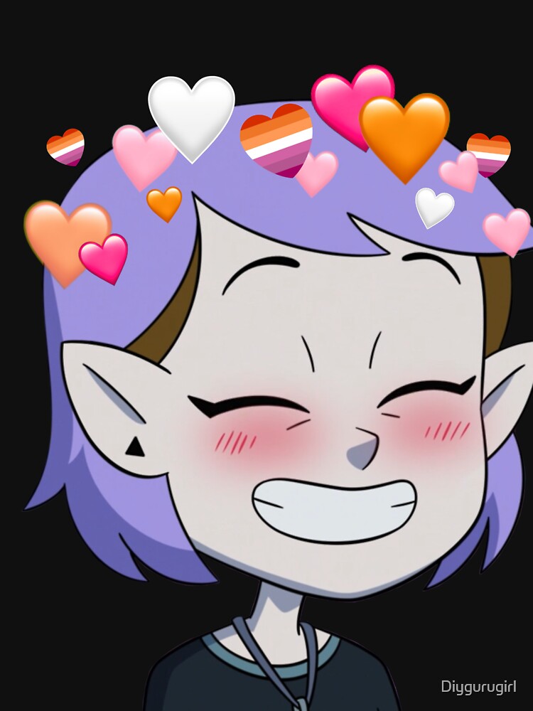 "happy blushing amity blight with new hair from the owl house season ...