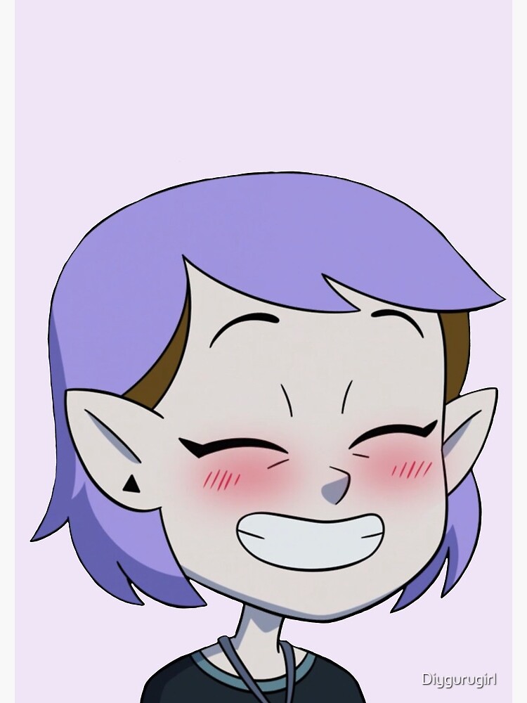 Happy Blushing Amity Blight With New Hair From The Owl House Season