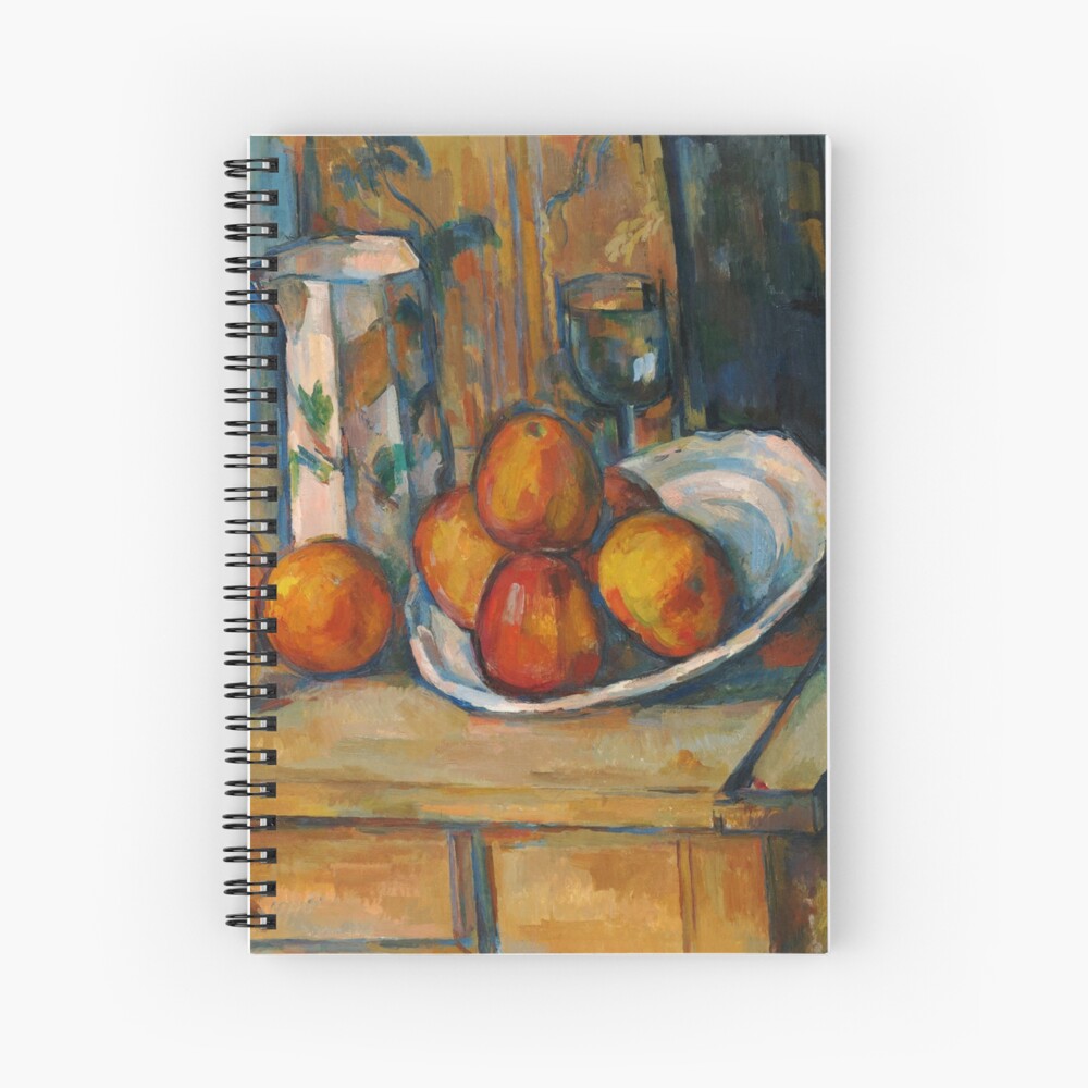 "Paul Cezanne - Still life with milk jug and fruits, painting 1900 ...