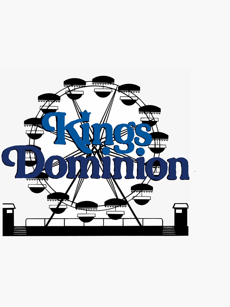 "Kings dominion logo " Sticker for Sale by gamerpeach | Redbubble