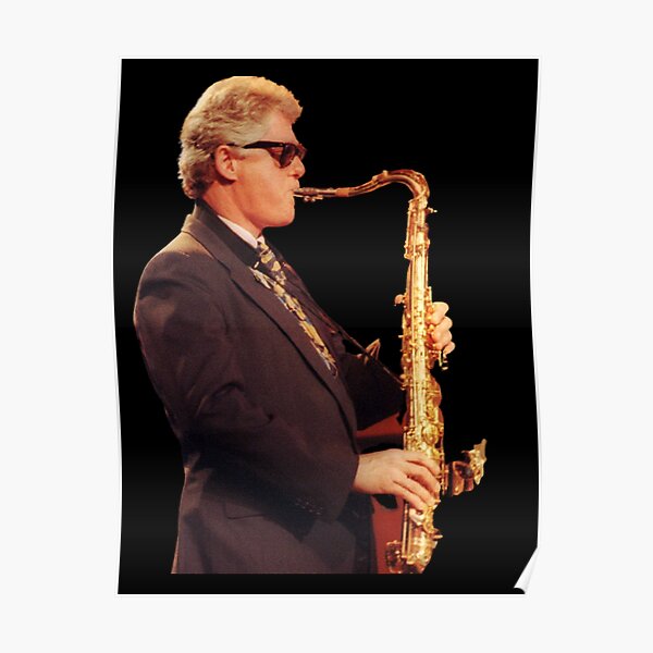 "The Clinton Saxophone - transparent" Poster for Sale by Double-Ghost ...