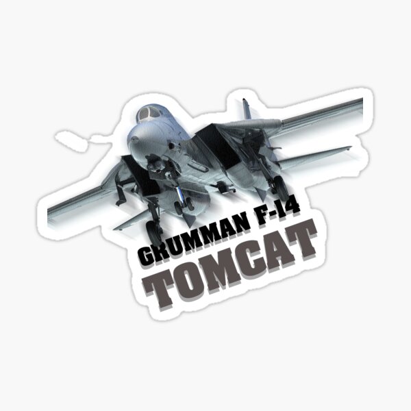"F-14 "Tomcat"" Sticker for Sale by dudutbrito | Redbubble