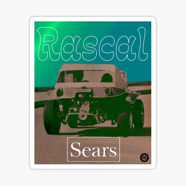 "Vintage Sears Rascal Dunebuggy Poster - Re-Imagined" Sticker for Sale ...